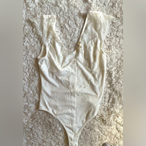 Tops | Cream Bodysuit | Poshmark